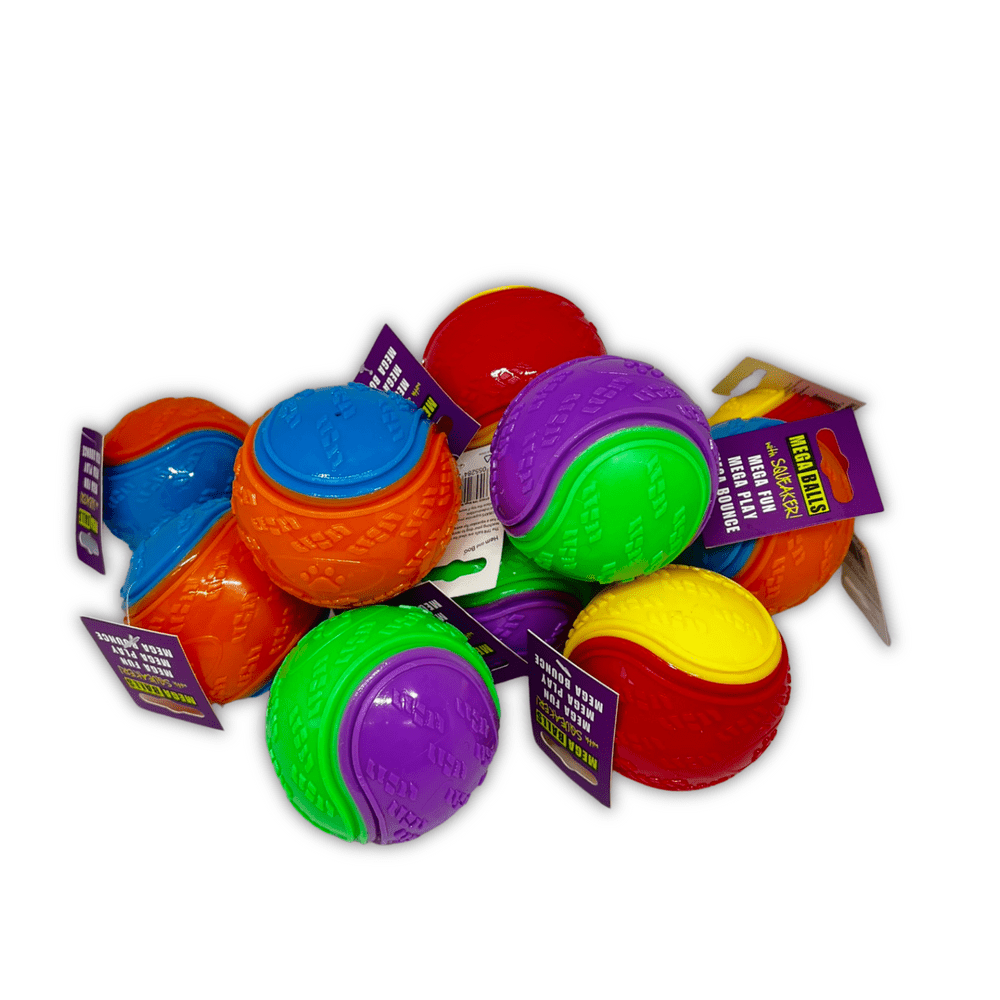 TPR Mega Ball LARGE With Squeaker 9cm One of the best dog balls Scoobie ...