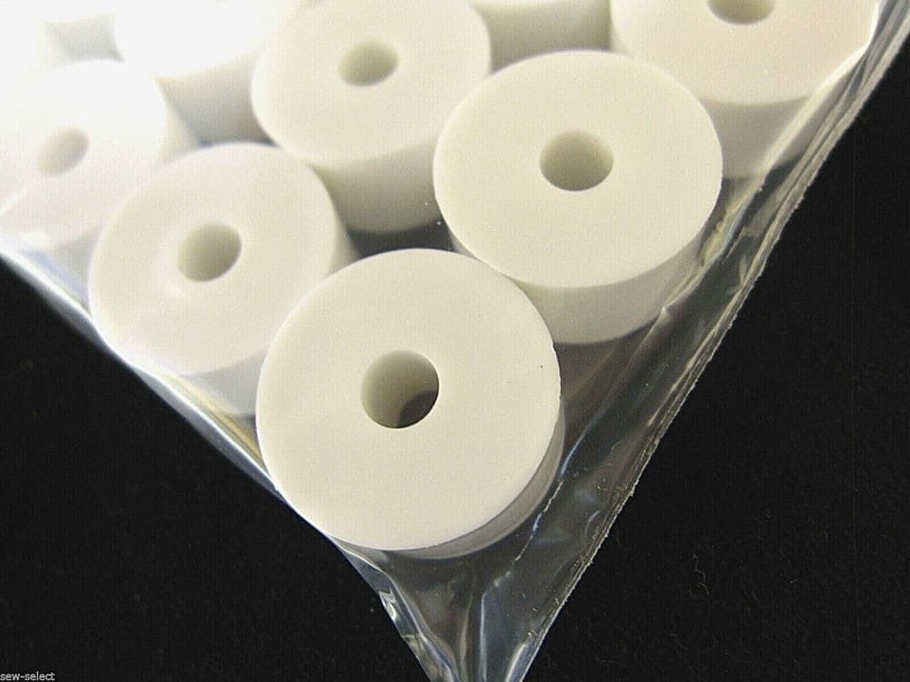 100 Curtain Track Bracket Spacers Blind Washers Round Packing White Discs