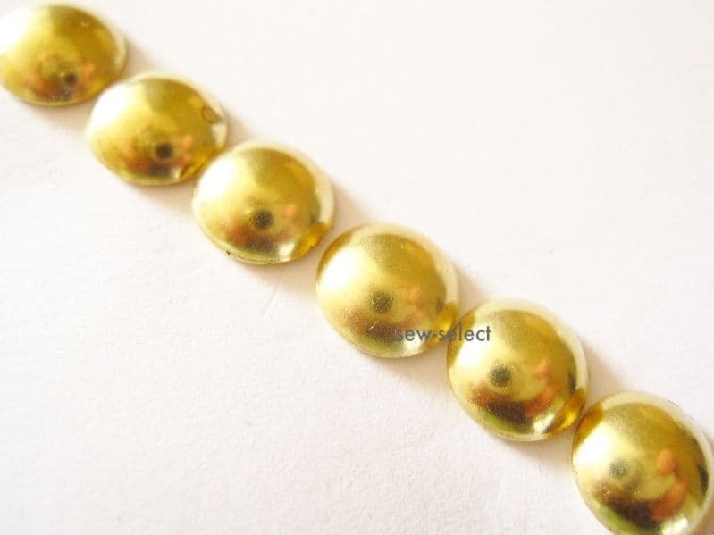 1000 SOLID POLISHED BRASS UPHOLSTERY NAILS Non Rust STUDS TACKS WOOD
