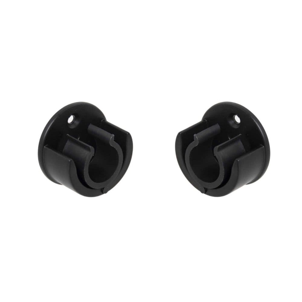 2 Curtain Pole Recess Brackets Integra Rail Support Ends For 28mm ...