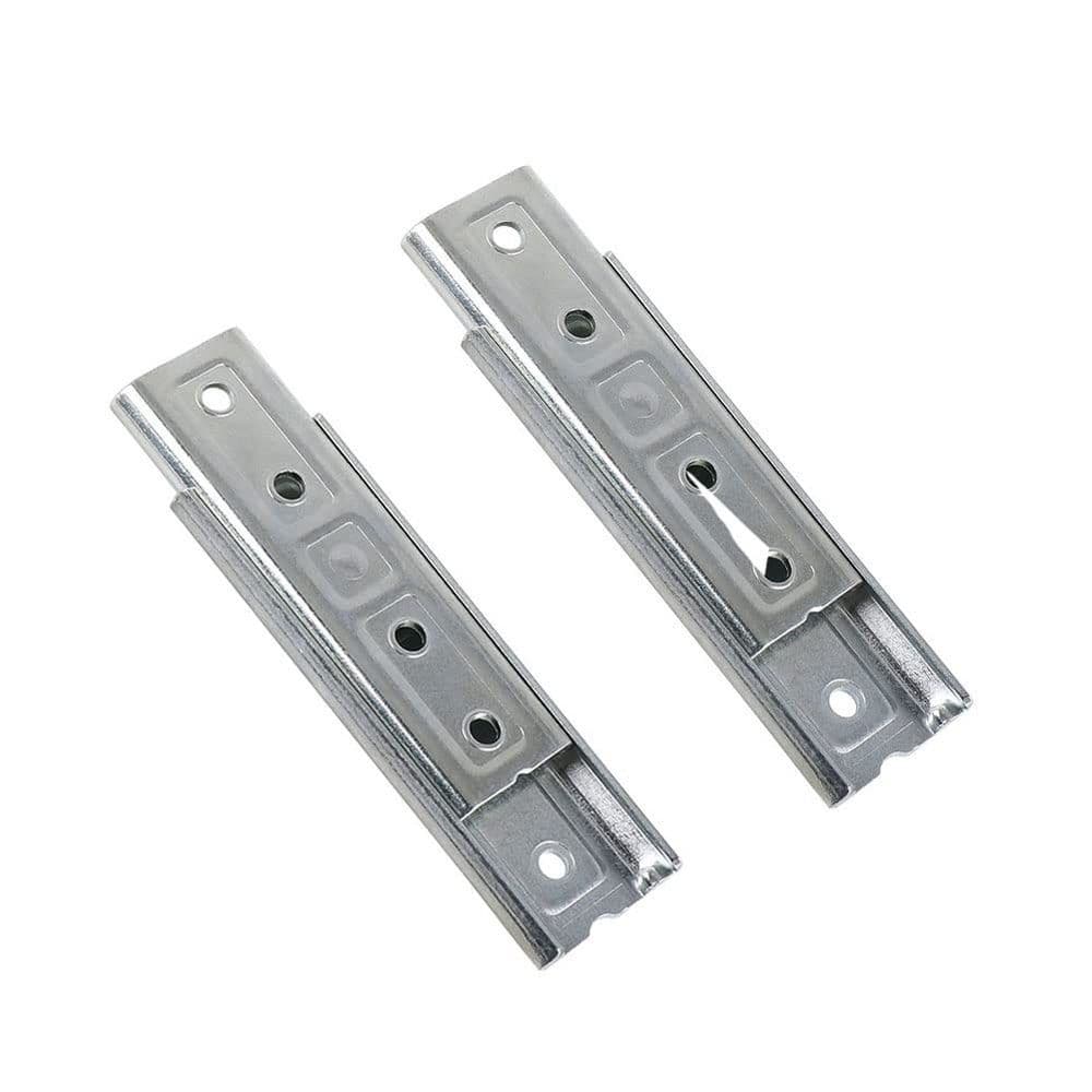 2 Headboard Wall Fixing Brackets 12cm Concealed Sliding Strong Metal ...