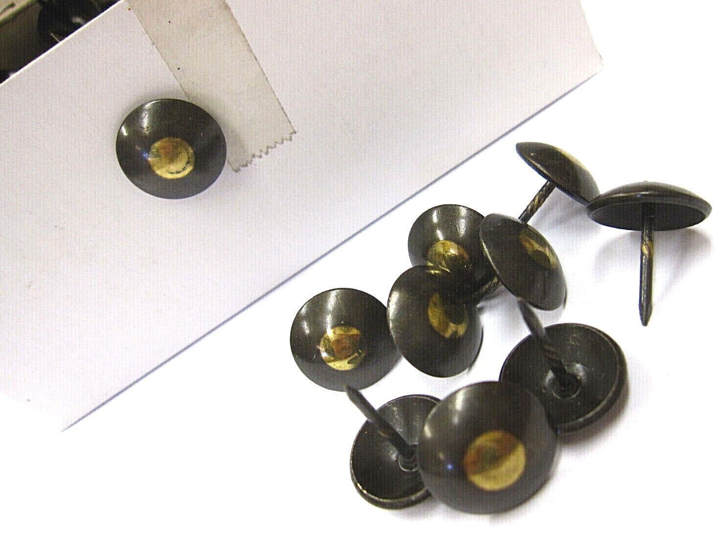 Box of 300 16mm Diameter Baroc Upholstery Nails with 15mm long shank