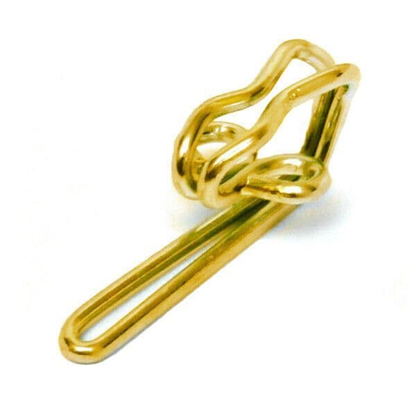 BRASS CURTAIN HOOKS 100 new solid metal tape hook