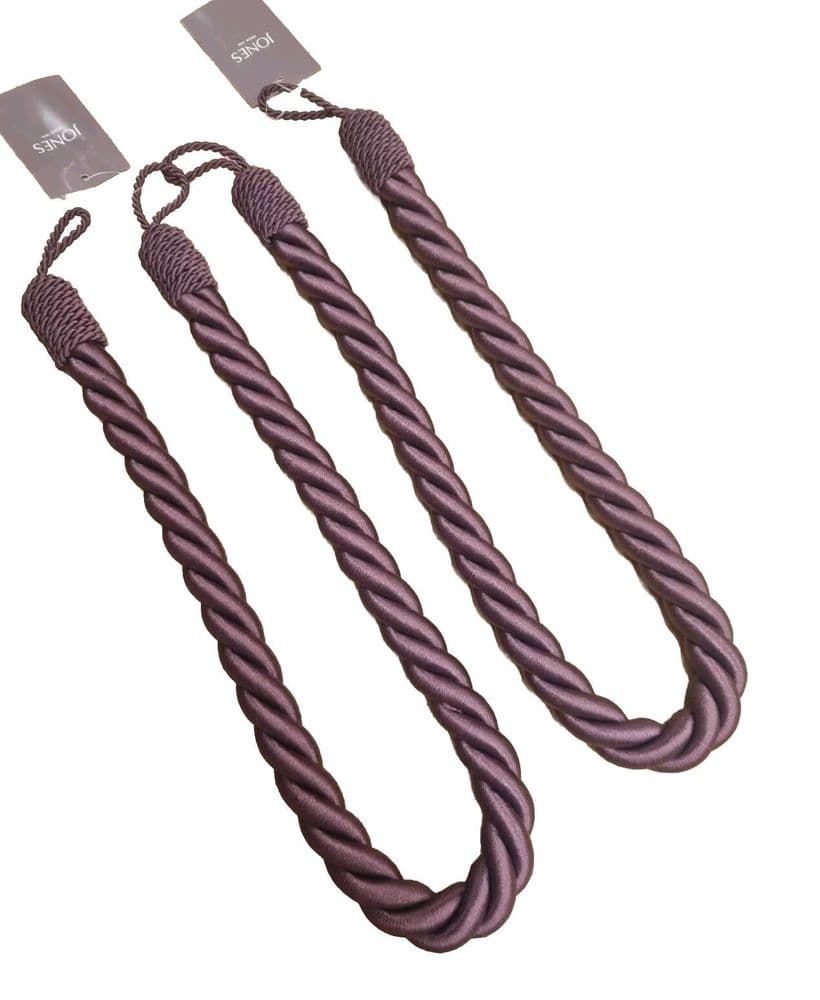 Purple Curtain Rope Tiebacks 2 Chunky Ties 80cm Inc Loops Pair Reef ...