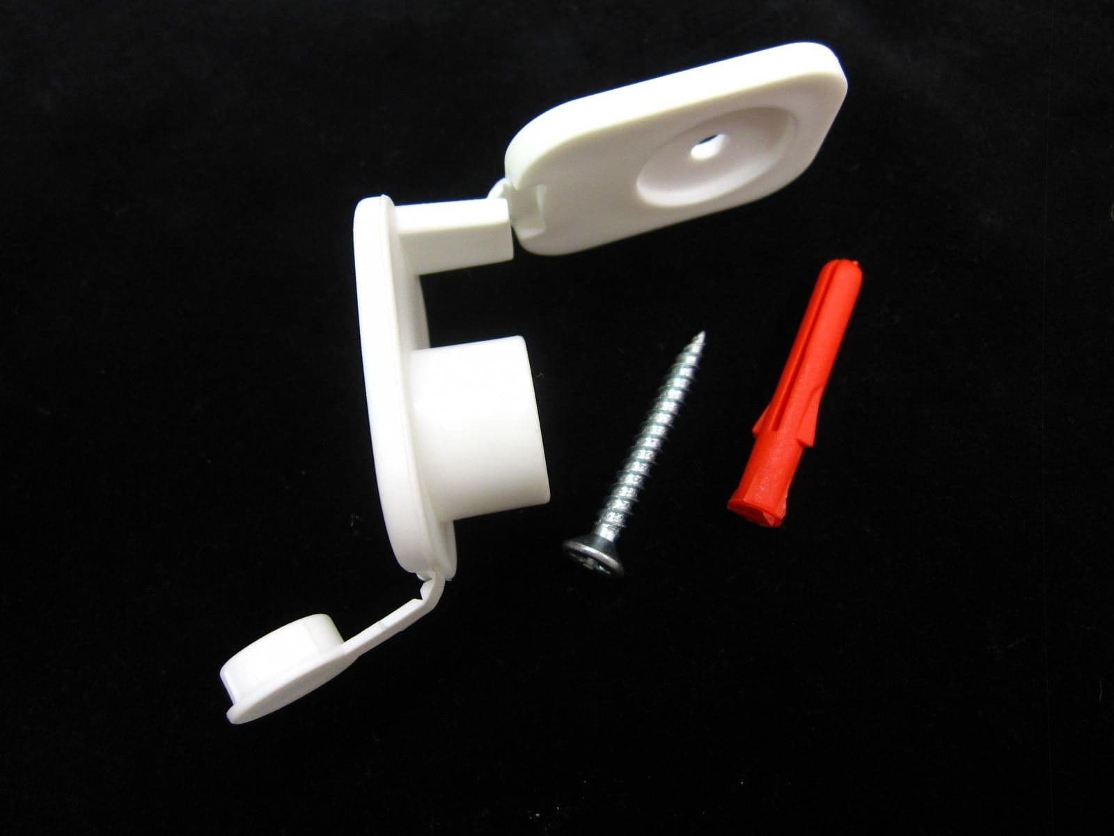 Silent Gliss Cord Chain Tidy Guide White PVC Cord Retainer Single 3 8cm