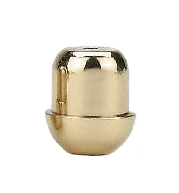 Small heavy shiny brass cord pull - Roman blind or light cord weight