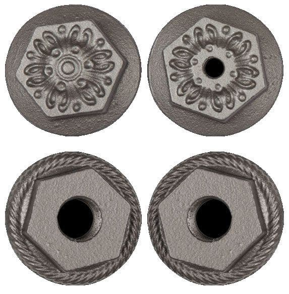 Decorative Floral End Caps for Cast Iron Radiators