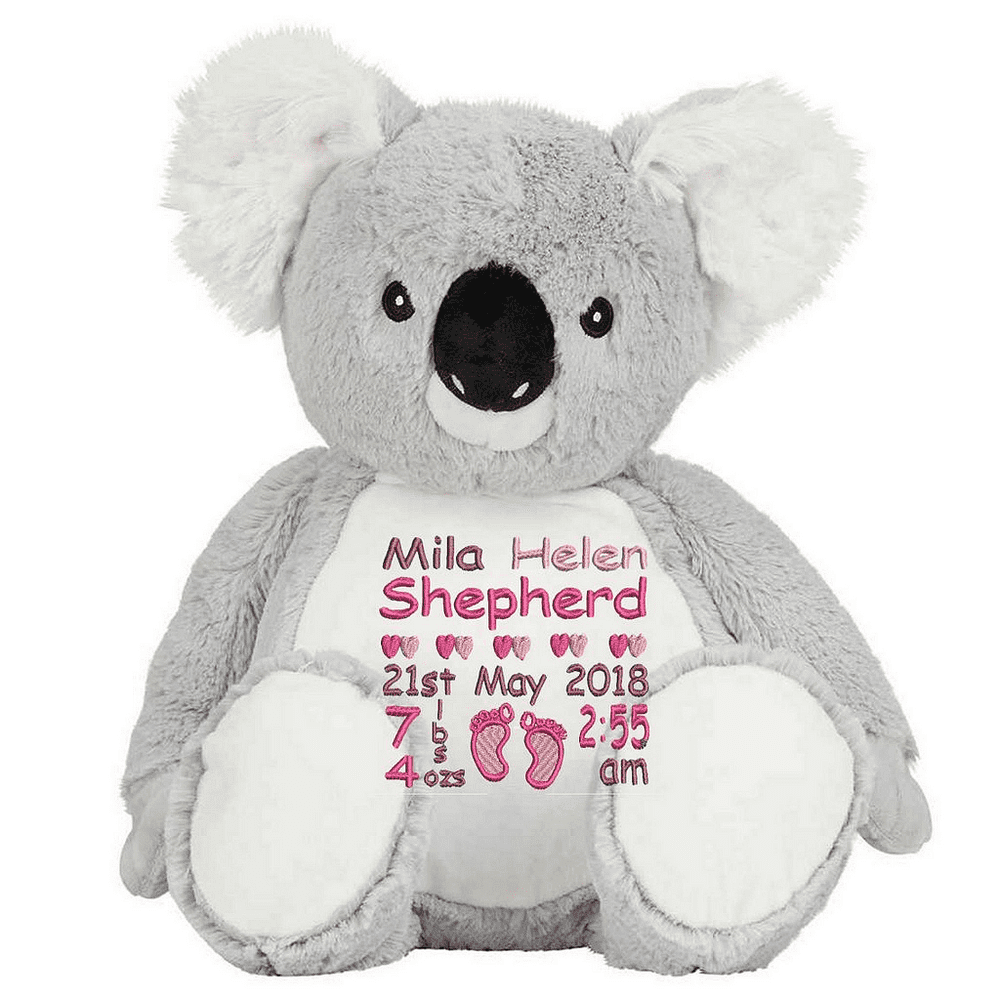 Personalised Koala Bear - New Baby Bear | Personalised Bears