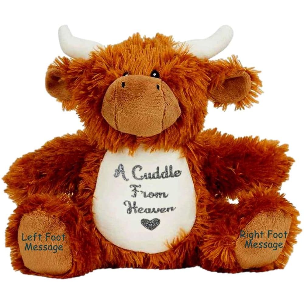 Personalised Memory Highland Cow Keepsake