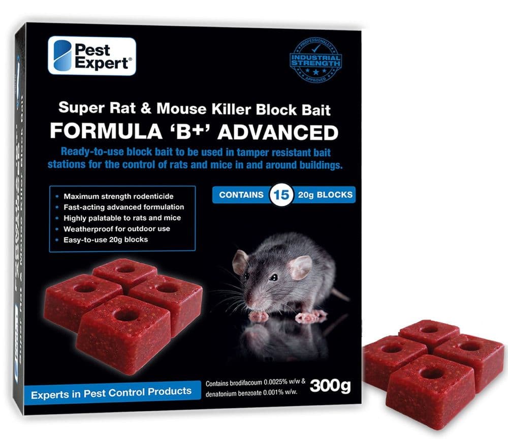 Rat Poison Bait Blocks 8 Pack/225g. Pest-Expert.com