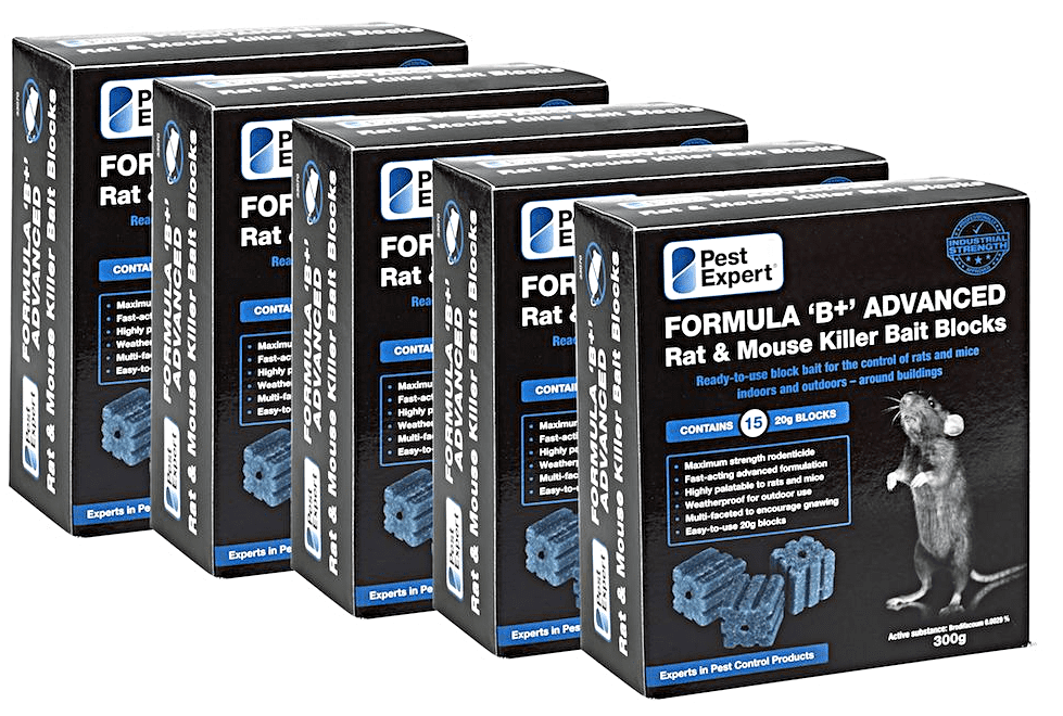 Rat Poison Bait Blocks 1.8kg (64 Blocks). Pest-Expert.com