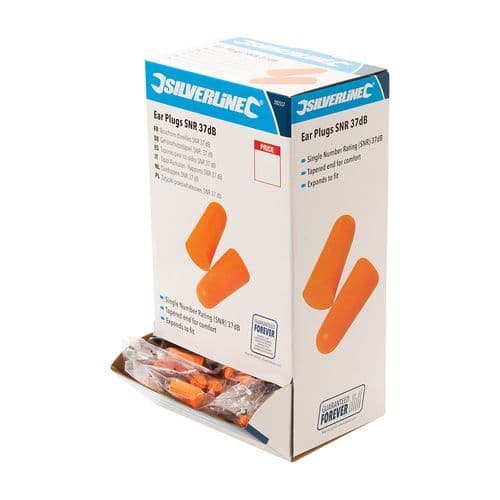 282557 Silverline Standard Ear Plugs - 200 Pairs