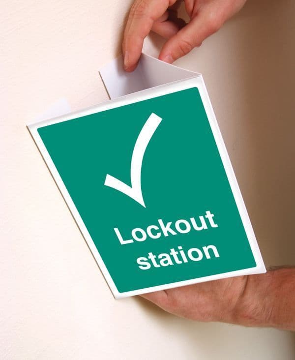 53330 Lockout Station - Easyfix Projecting Signs Safety Sign