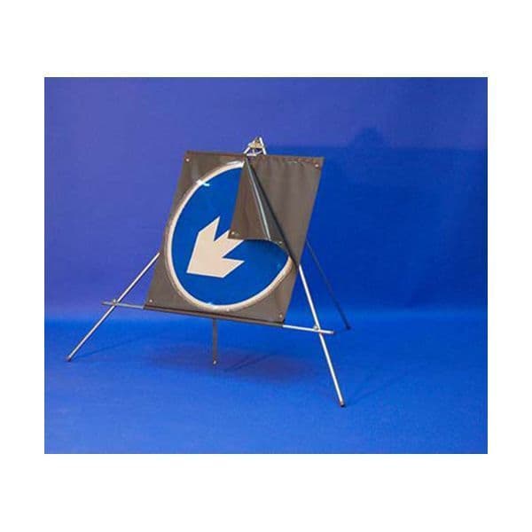 57681 Keep left/right reversible arrow reflective fold up sign 750mm ...
