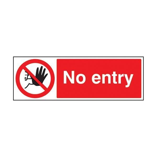 83213E No entry sign - Quick-Fix with SAV Backing 200x150mm