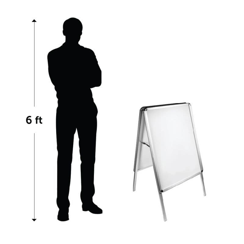 Snap frame A-board double sided for A2 680x940x465mm for 420x594mm posters