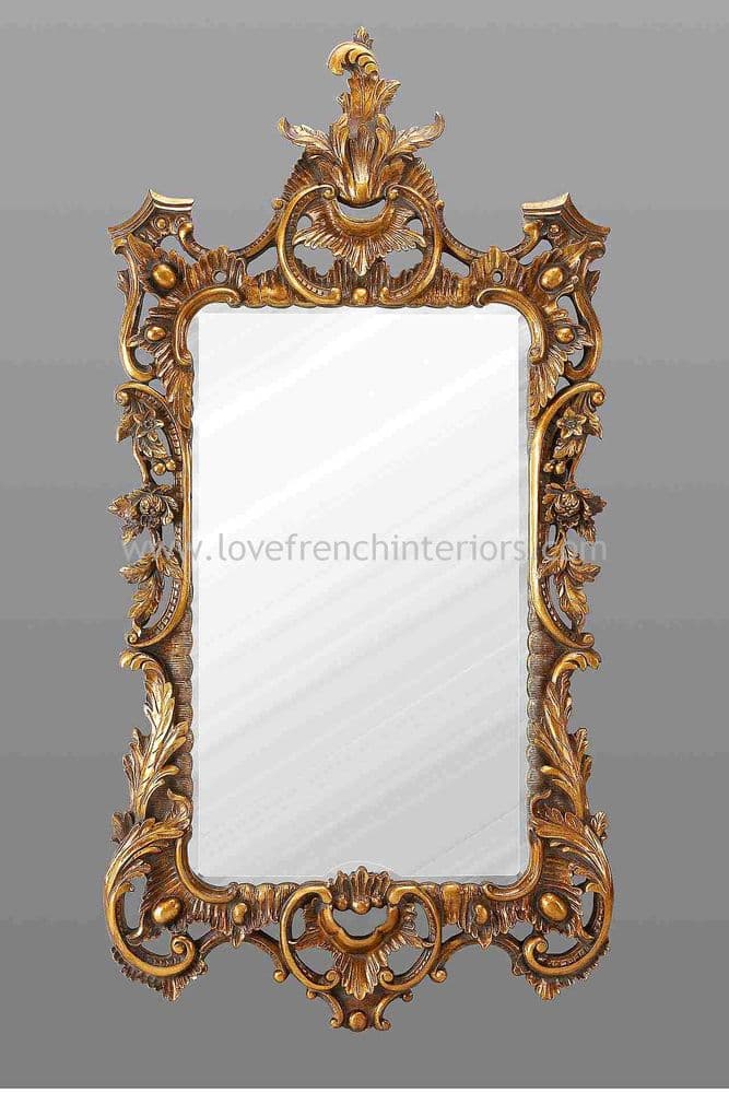 Gold Rectangular Mirror