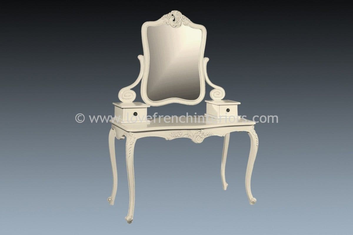 Louis Dressing Table in Antique White
