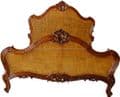Louis Rattan Single Panel French Bed Kingsize