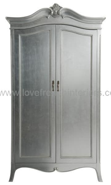 Paris Silver Double Wardrobe