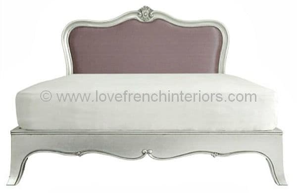 Paris Silver Upholstered Bed