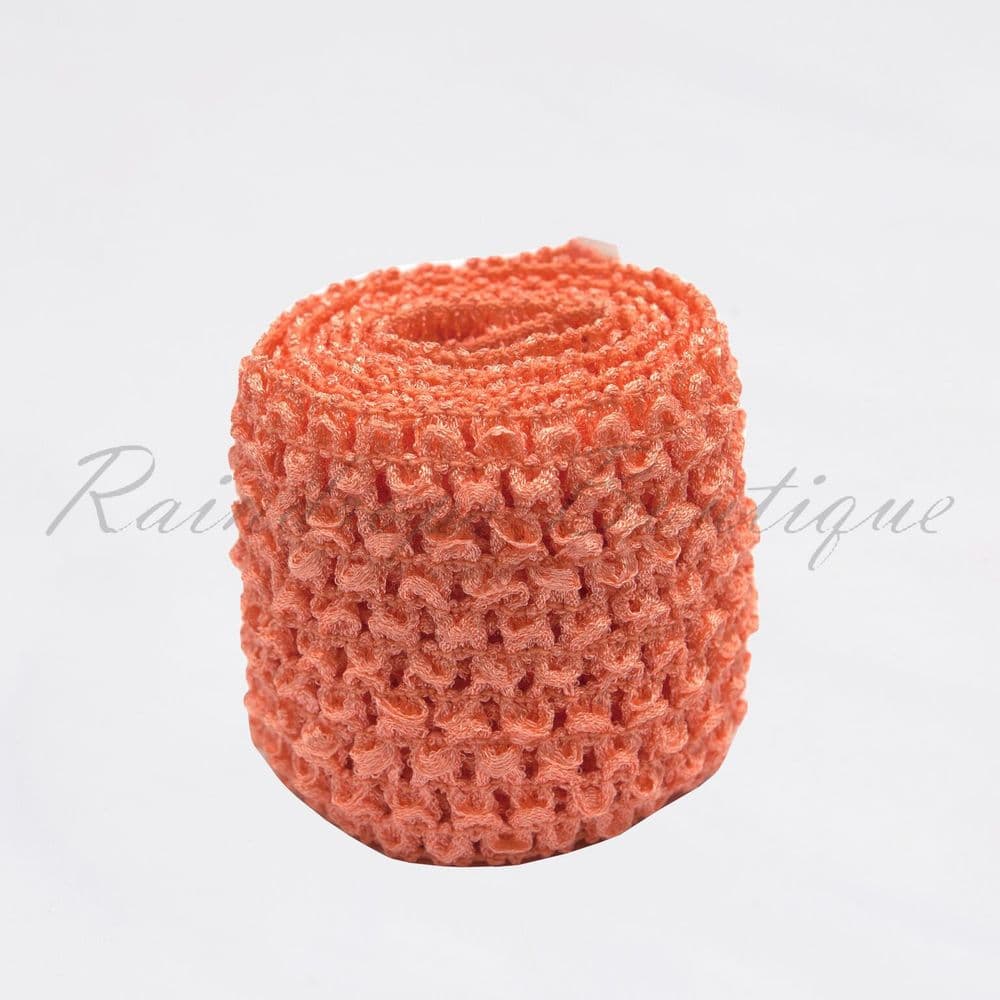 Peach band by the metre 2 75 inches