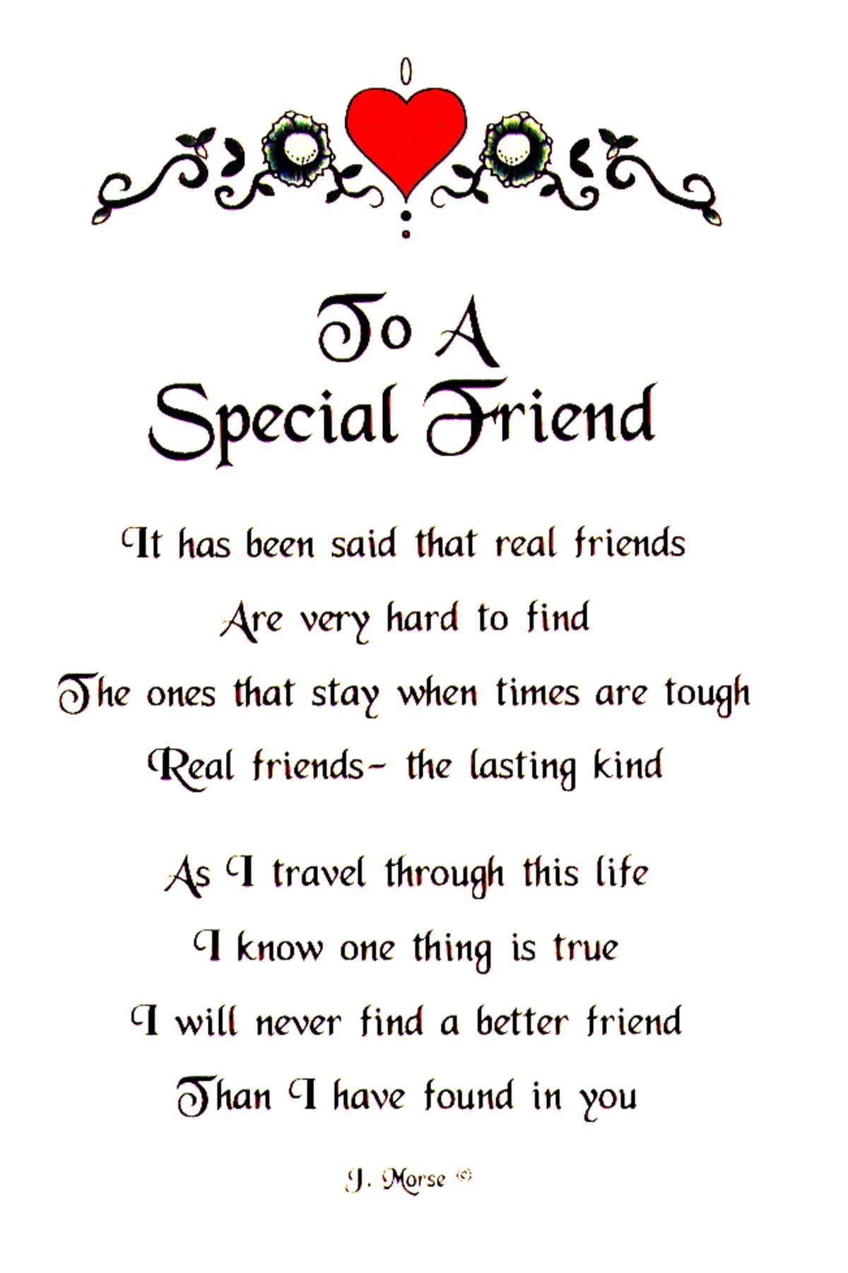 What Is A Special Friend Poem - Infoupdate.org