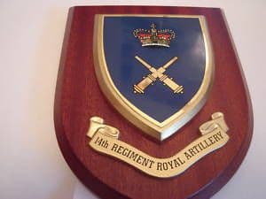 14th Regiment Royal Artillery Military Wall Plaque