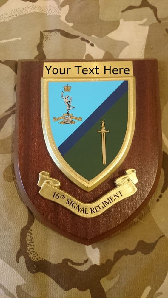 16 Signal Regiment Personalised Military Wall Plaque