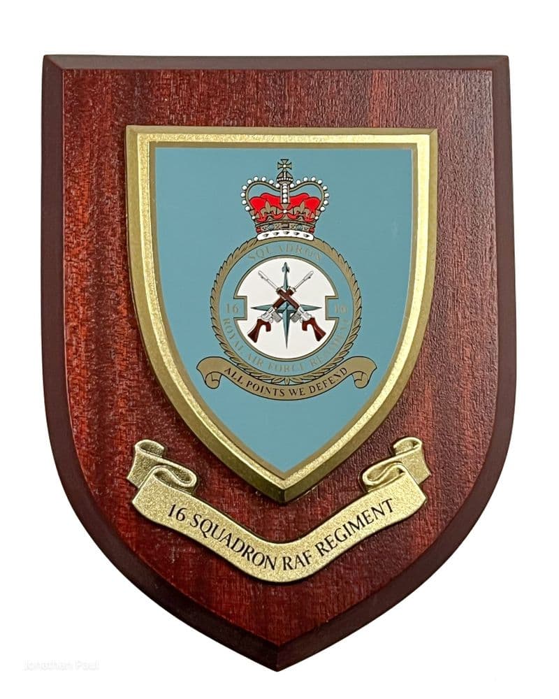 16 Squadron RAF Regiment Military Wall Plaque