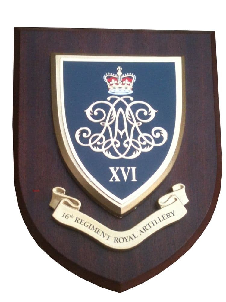 16th Regiment of Artillery Military Wall Plaque