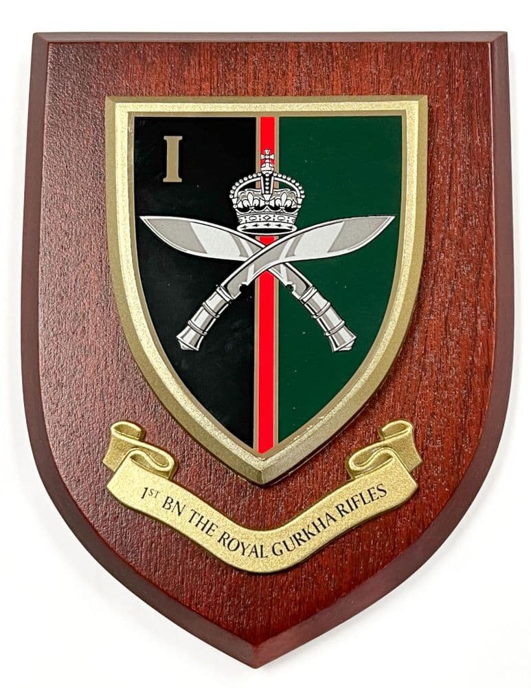 1st Bn Royal Gurkha Rifles K/C Regimental Military Wall Plaque