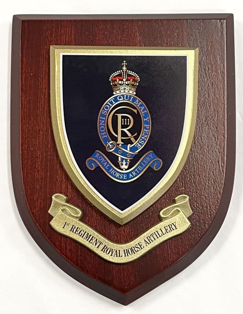 1st Regiment Royal Horse Artillery Military Wall Plaque Kings Crown