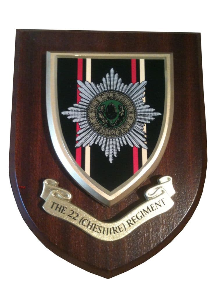 22 The Cheshire Regiment Military Wall Plaque Shield