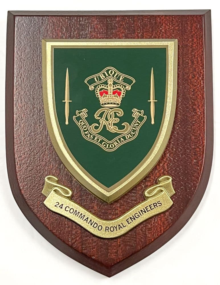 24 Commando Royal Engineers Military Wall Plaque Mess Shield