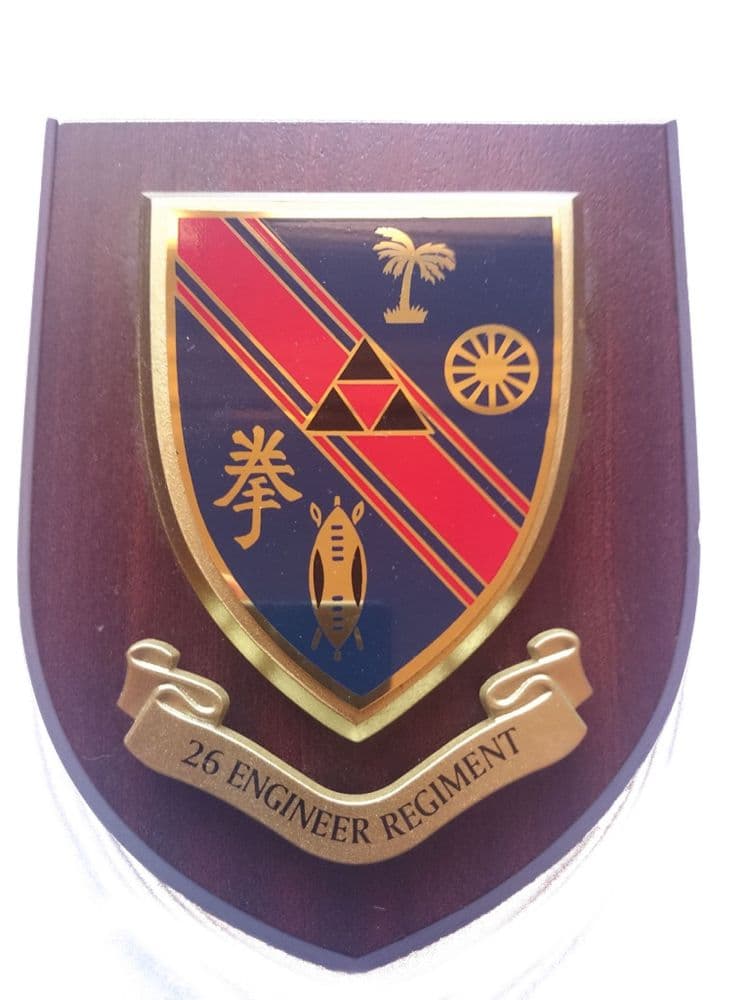 26th Engineer Regiment Military Wall Plaque Shield
