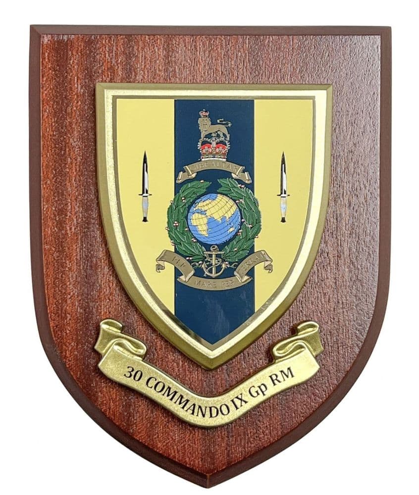 30 Commando IX Gp Royal Marines Wall Plaque Military Shield