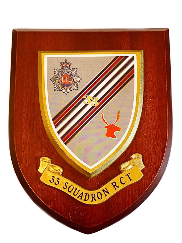 33 Sqn RCT Royal Corps of Transport Wall Plaque