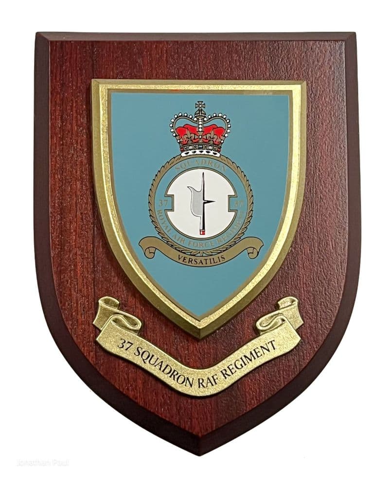 37 Squadron RAF Regiment Military Wall Plaque