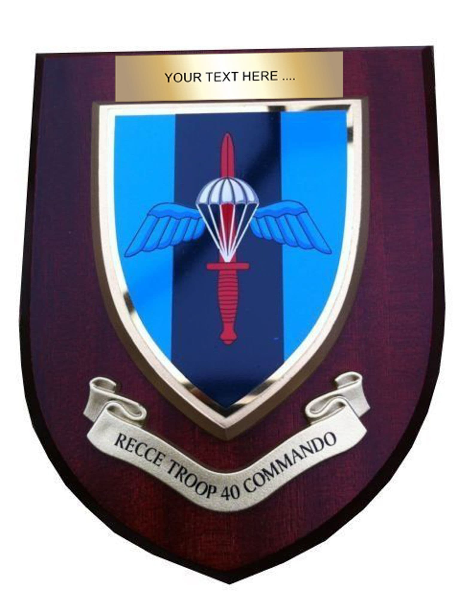40 Commando Recce Troop Military Wall Plaque Shield
