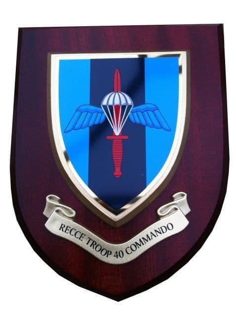 40 Commando Recce Troop Military Wall Plaque Shield