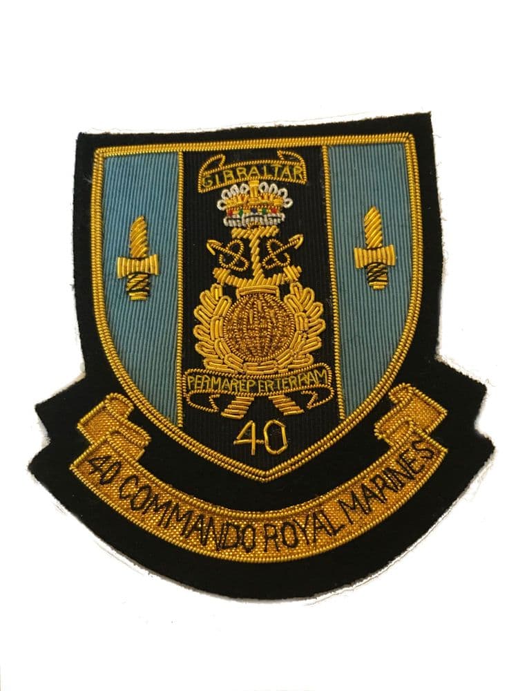 40 Commando Royal Marines Military Blazer Badge