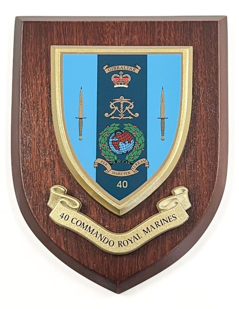 40 Commando Royal Marines Military Wall Plaque Shield