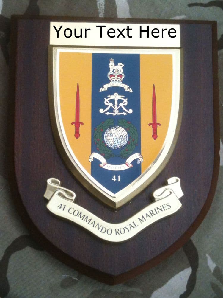 41 Commando Royal Marines Personalised Military Wall Plaque