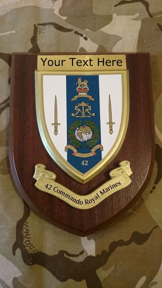 42 Commando Royal Marines Personalised Military Wall Plaque