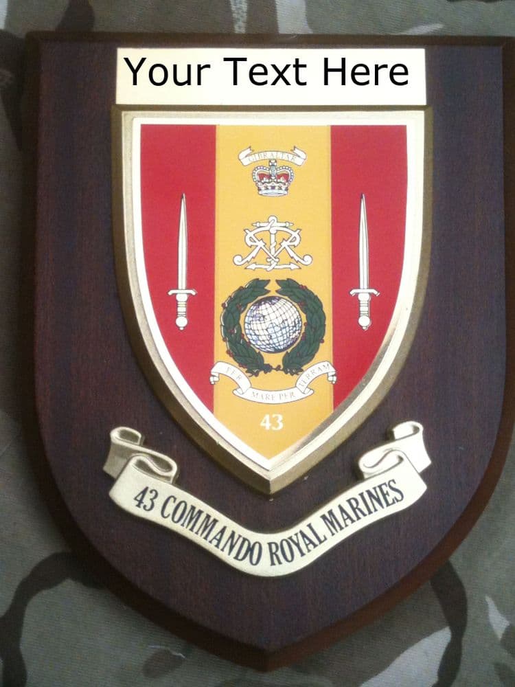 43 Commando Royal Marines Personalised Military Wall Plaque