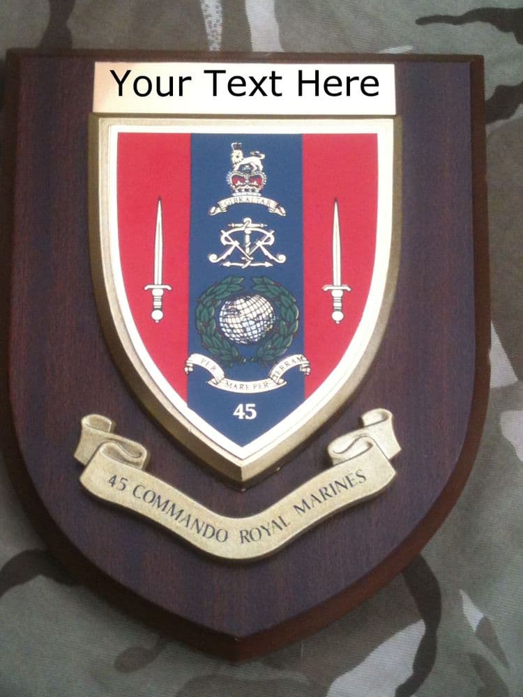 45 Commando Royal Marines Personalised Military Wall Plaque