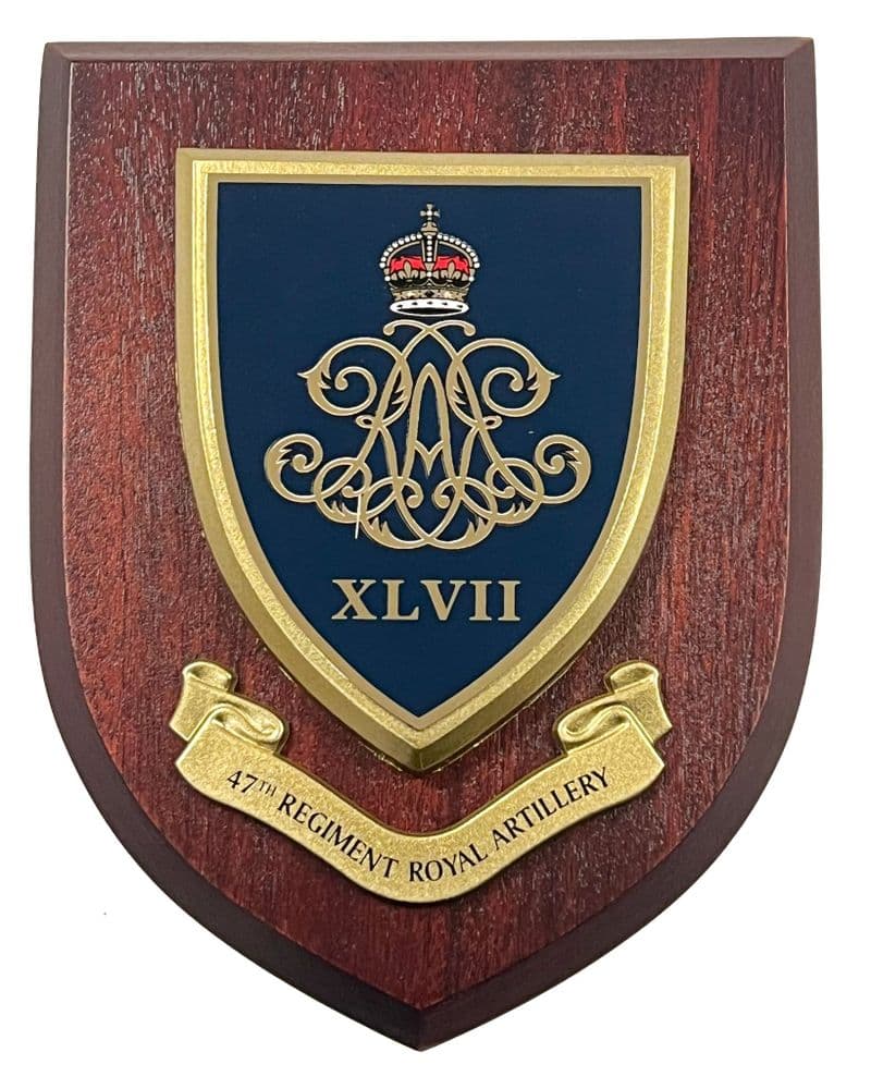 47th Regiment of Artillery Military Wall Plaque
