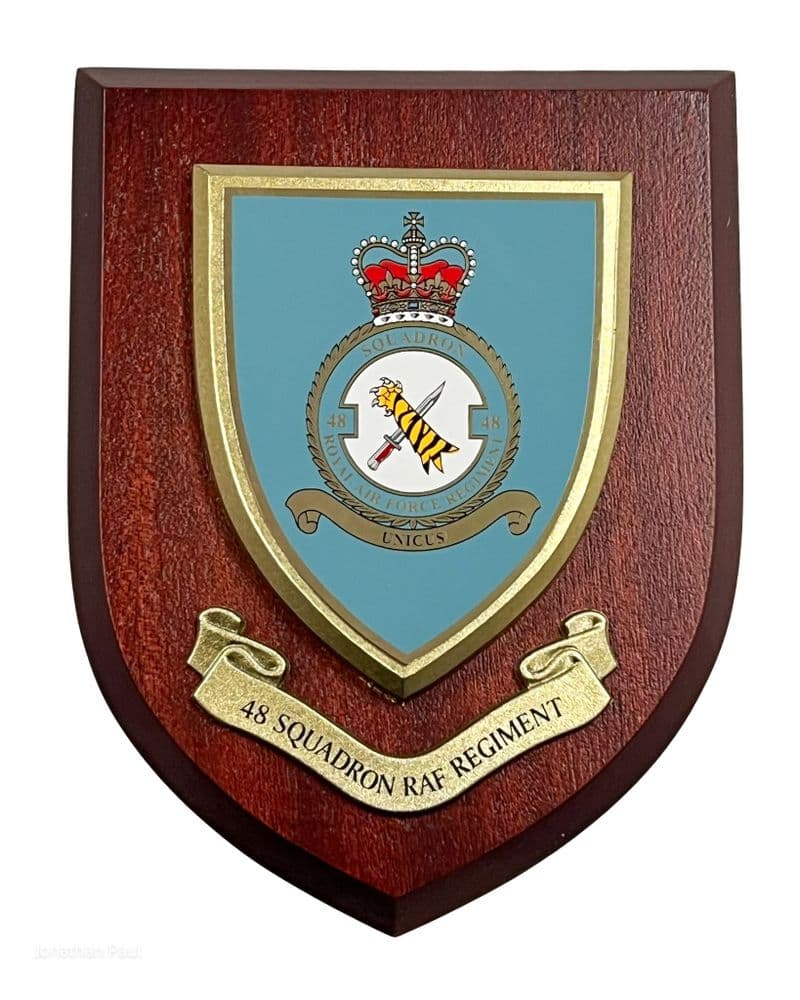 48 Squadron RAF Regiment Military Wall Plaque