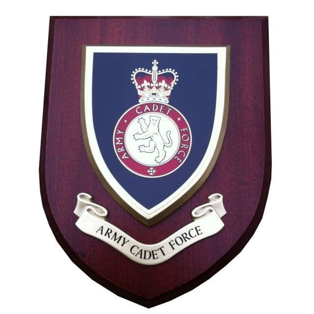 ACF Army Cadet Force Military Wall Plaque Mess Shield
